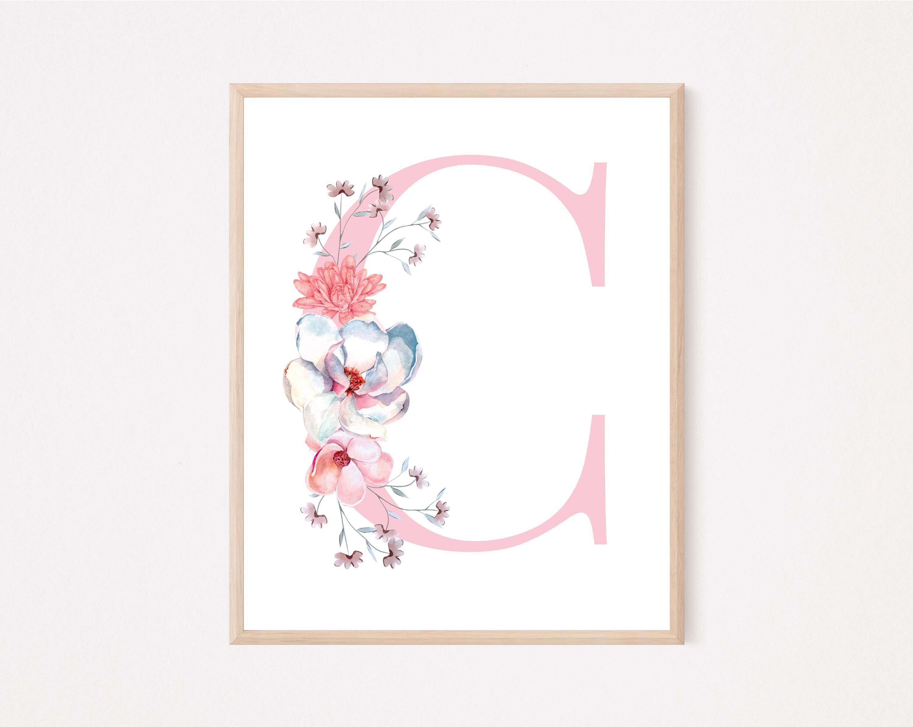 Nursery Decor Girl, Nursery Letters Pink, Nursery Art, Baby Girl ...