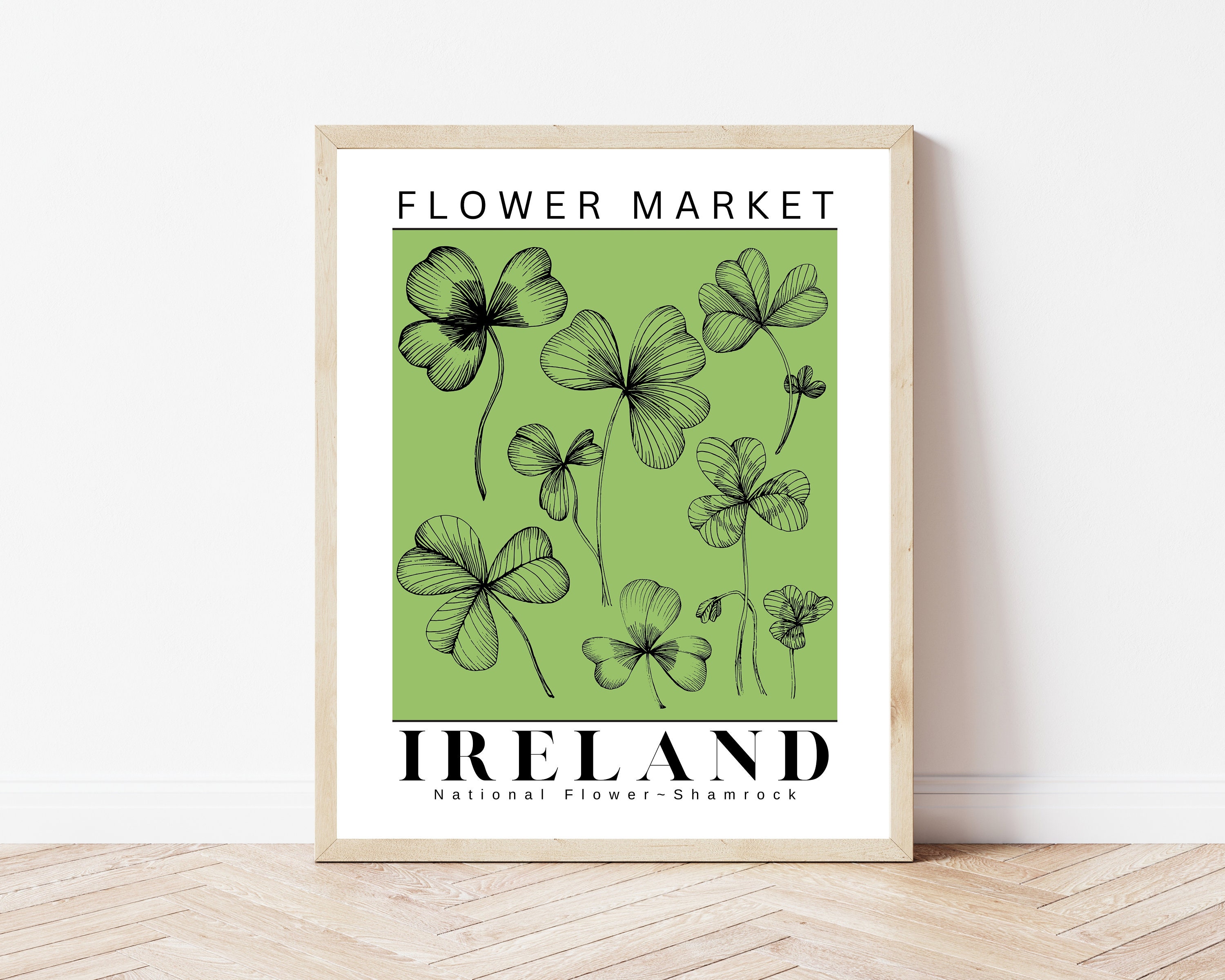 Ireland Flower Market Printable, St. Patrick's Day Decor, Irish Wall ...