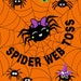 Halloween Spider Web Toss Game Sign Digital Print, Instant Download - Etsy