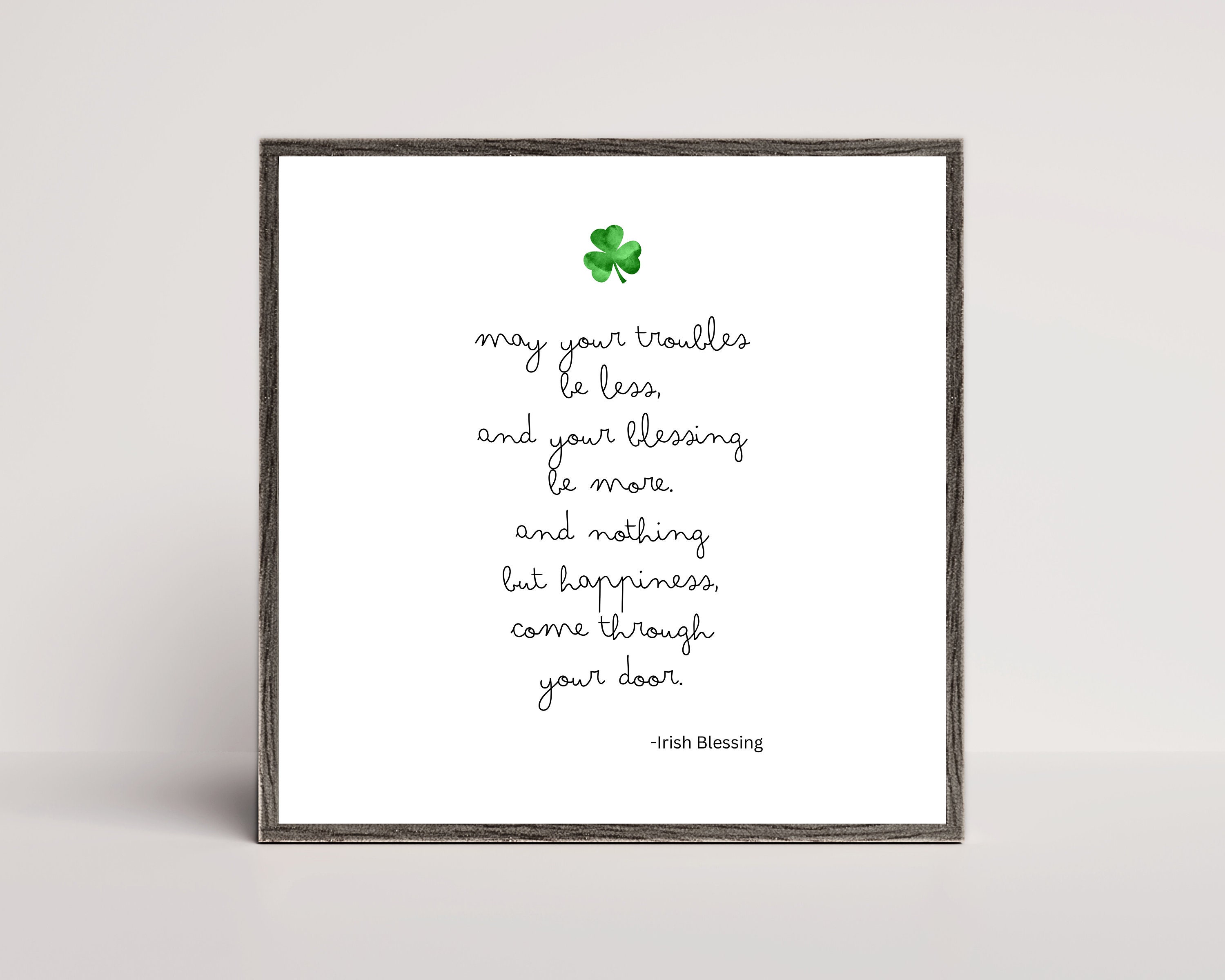 Irish Victory Quotes Irish Blessing Print, Inspirational Quotes,