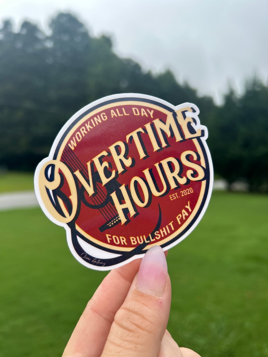 Working Overtime Sticker - Etsy