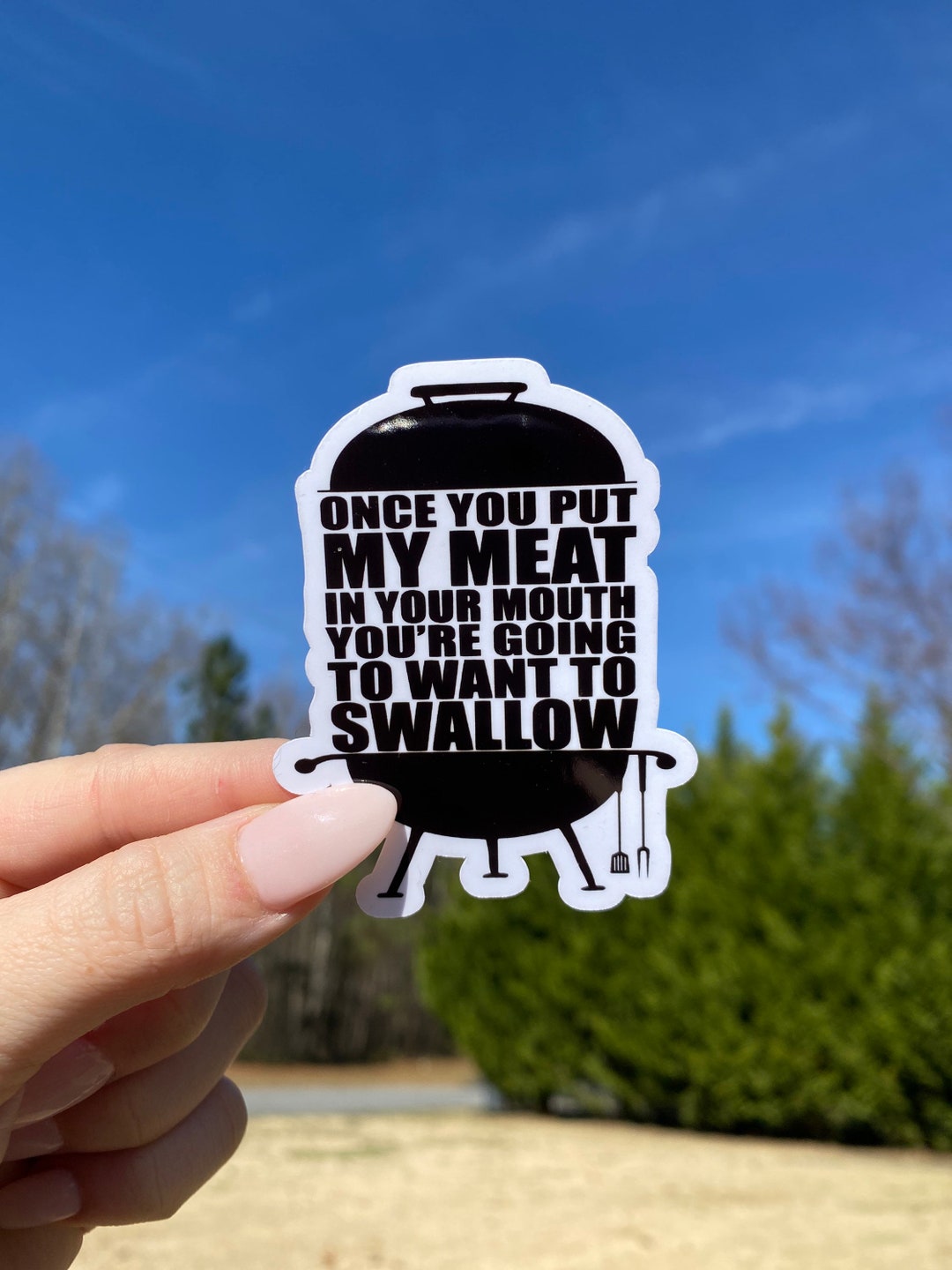 Grilling Meat Sticker - Etsy