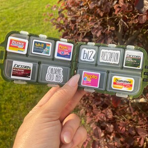 Compact Pocket Pharmacy Medicine Bundle DIY With 134 Peel & Stick ...