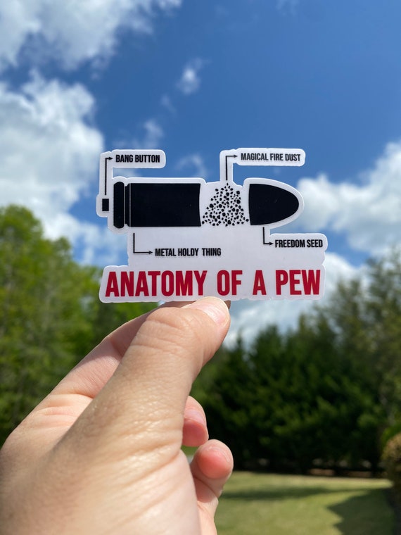 Anatomy of A Pew Sticker - Etsy