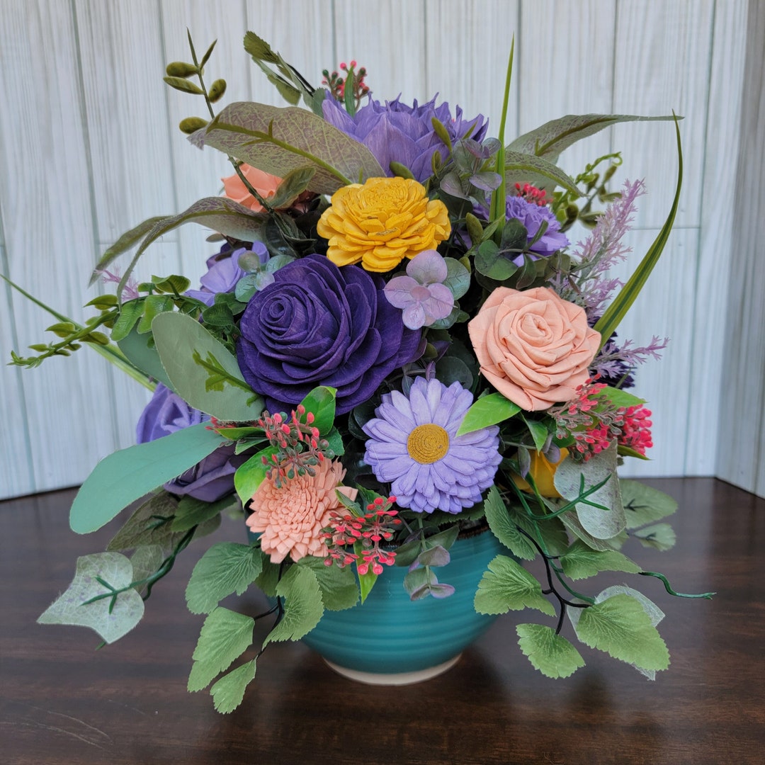 Sola Wood Flower Arrangement, All Occasion Floral Arrangement, Home ...