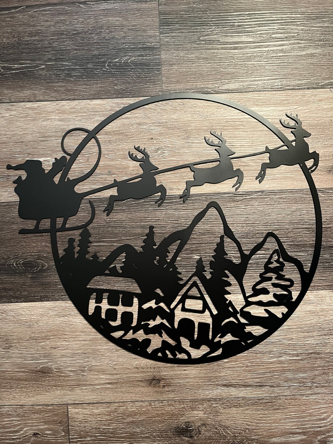 Flying Santa Wall Art - Etsy