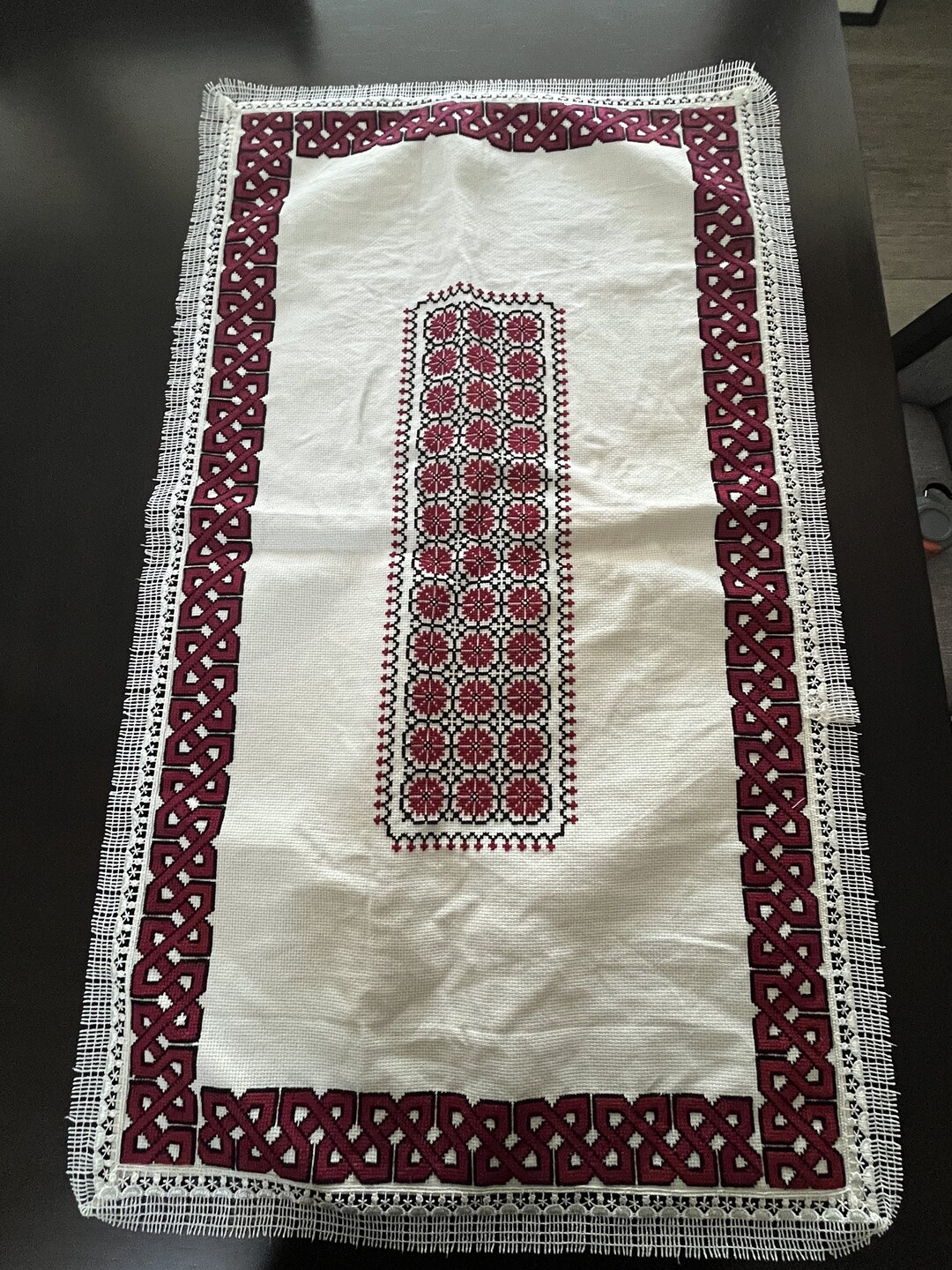 Tatreez Table Runner - Palestinian Embroidery - Etsy