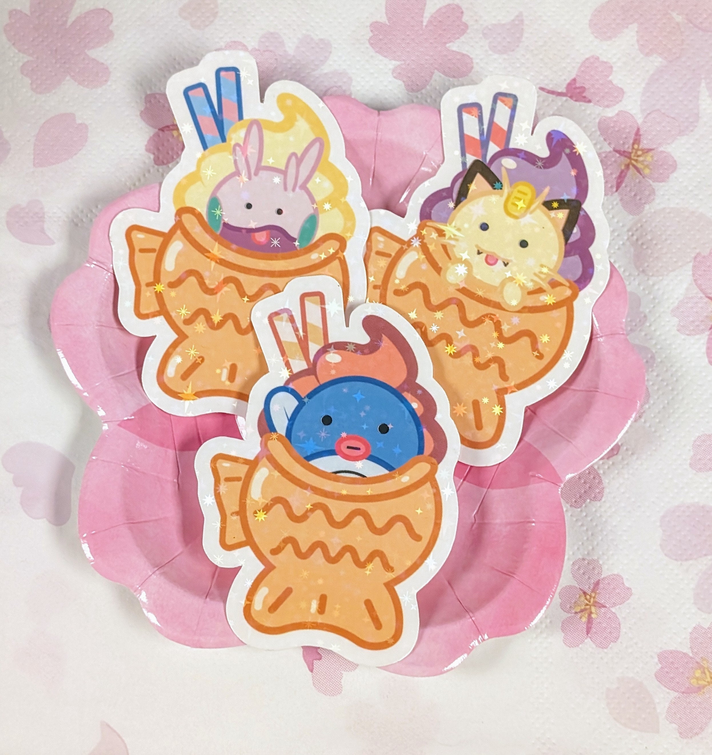 Holographic Taiyaki Sticker - Etsy
