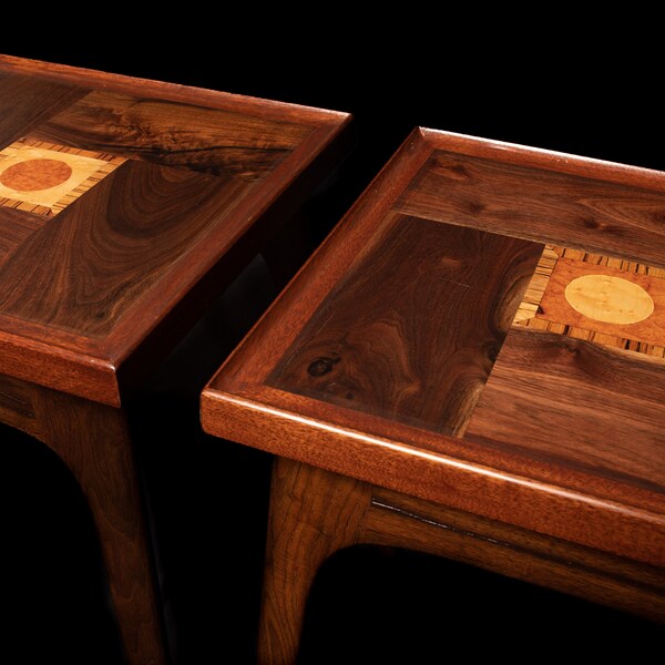 Solid Wood End Table - Etsy