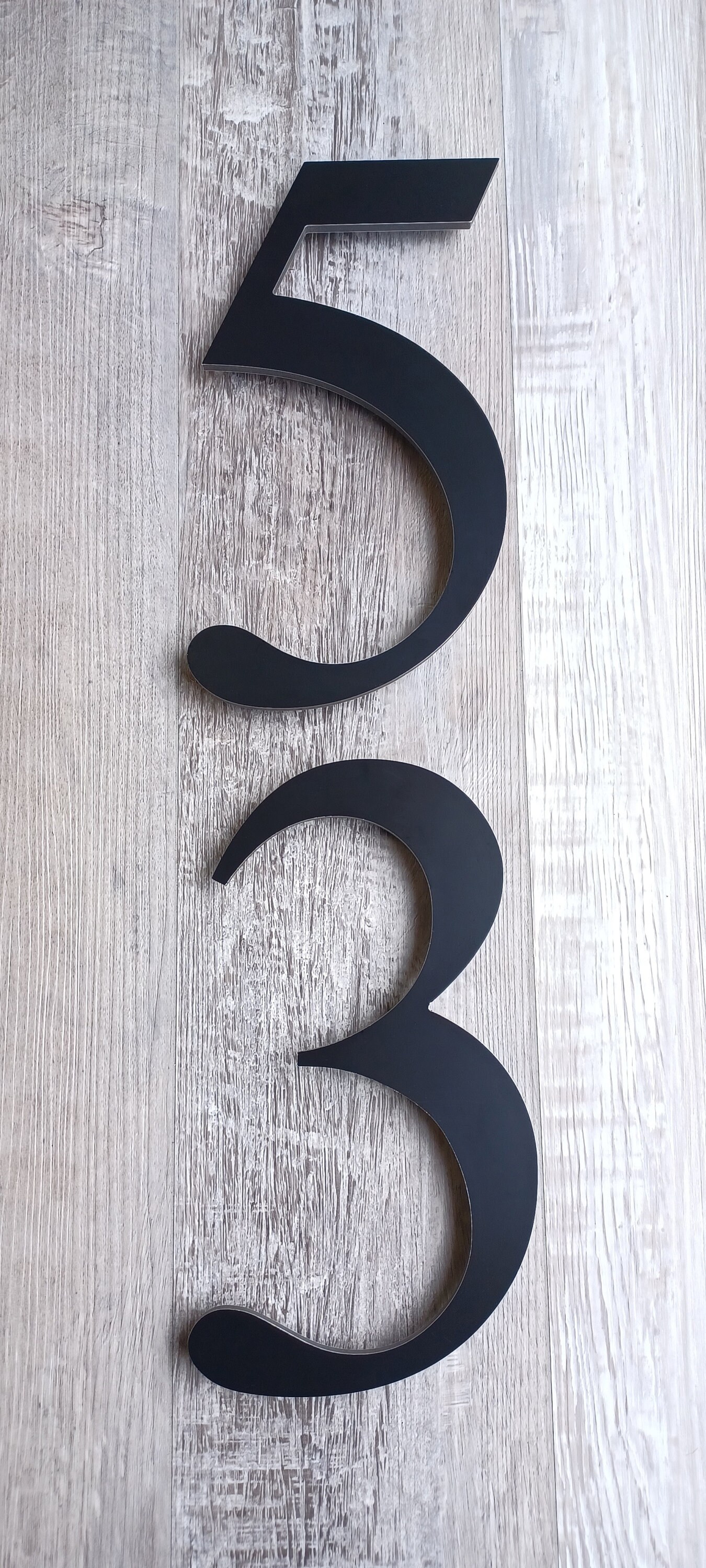 3 Inch House Numbers, Mailbox Numbers, Black Numbers, Silver Numbers ...