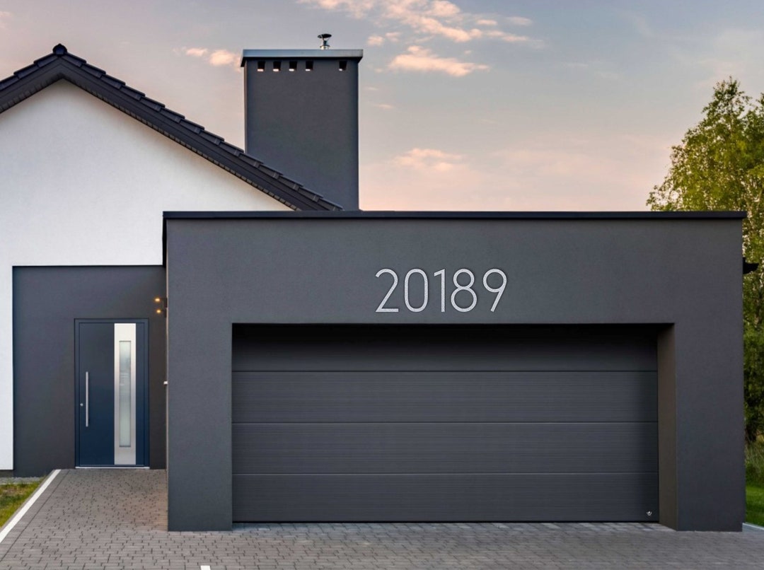 10 Inch THIN MODERN House Numbers, Big House Numbers, Building Numbers ...