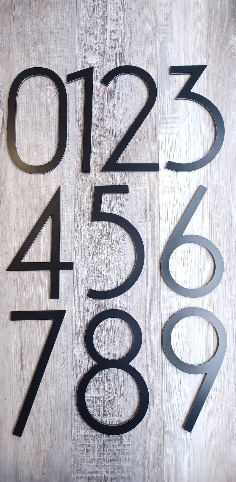 10 Inch THIN MODERN House Numbers, Big House Numbers, Building Numbers ...