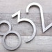 12 Inch House Numbers, Townhouse Numbers, Single House Numbers, Address ...