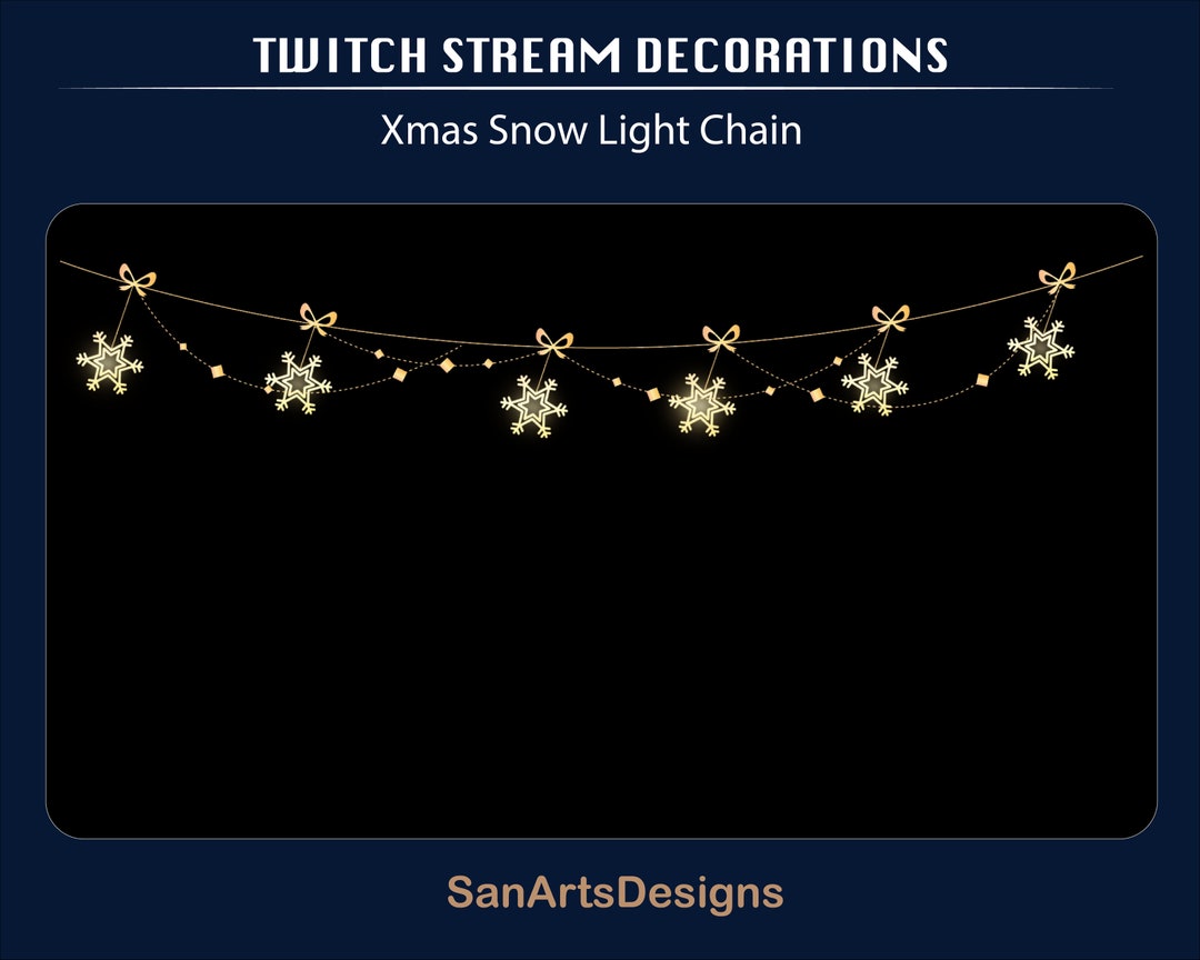 Snow Flakes Light Chain Animated Stream Decorations, Xmas Flash Lights ...