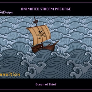Animated Stream Bundle Pirate Island, Ocean of Thief Animated Twitch ...