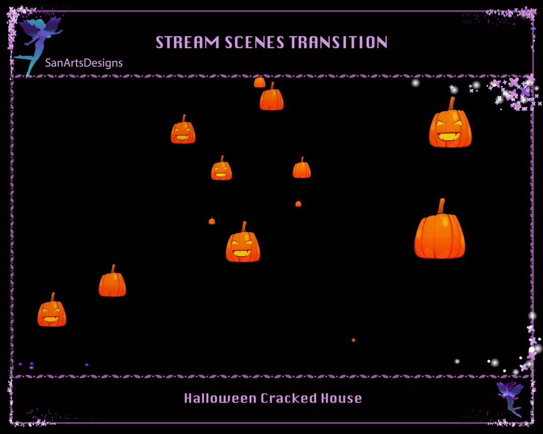 Falling Pumpkins Twitch Stream Screen Transition, Falling Halloween ...
