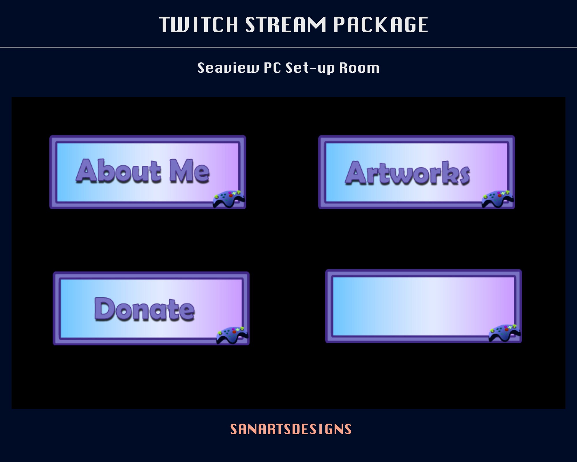 Animated Stream Package Seaview PC Set-up Room Animated - Etsy