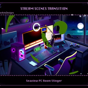 Seaview PC Room Twitch Stream Scenes Transition, Game Room Twitch ...