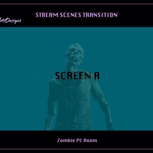 Zombie Stream Scene Transition, Zombie Twitch Screen Transition, Scary ...
