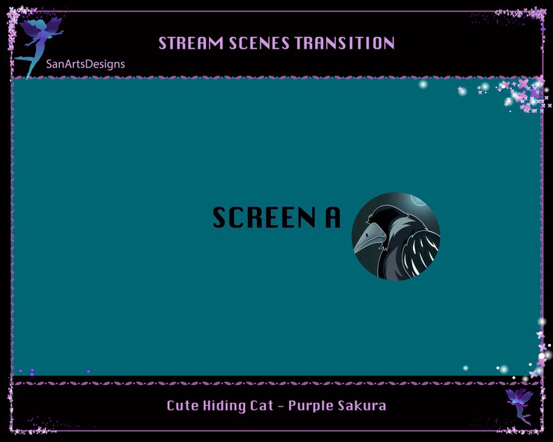 Minimalist Raven Stream Scene Transition, Black Raven Twitch Stream ...