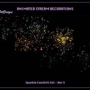 Confetti Shooting Set Animated Stream Overlays, Confetti Twitch ...