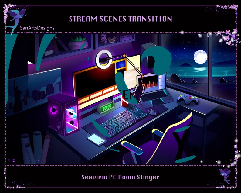Seaview PC Room Twitch Stream Scenes Transition Game Room - Etsy
