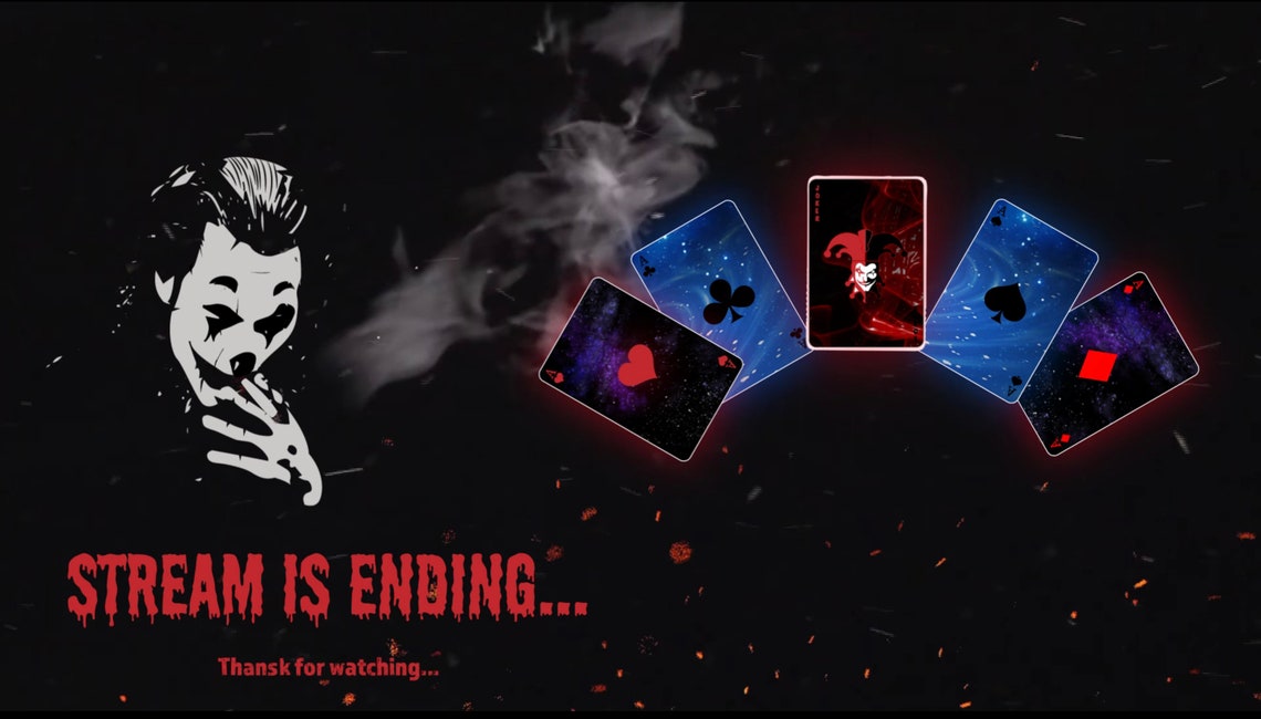 Animated Scenes Joker Horror Night Animated Twitch Overlays - Etsy