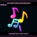 Raining Music Notes Animated Stream Decorations, Music Note Rain Twitch ...