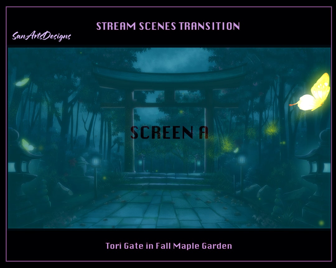 Tori Gate in Fall Twitch Screen Transition, Autumn Tori Gate Stream ...