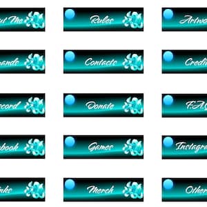 Twitch Panels Ice Nine Tail Fox | Static Panels Ice Kitsune | Streamers ...