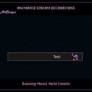 Raining Music Notes Animated Stream Decorations, Music Note Rain Twitch ...