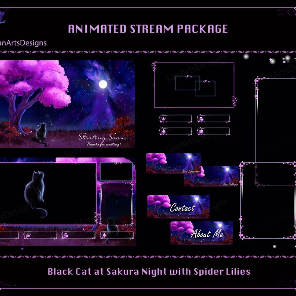 Spider Lily Stream Overlays - Etsy