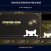Static Stream Package Cute Hiding Cat, Animated Twitch Overlays Cute ...
