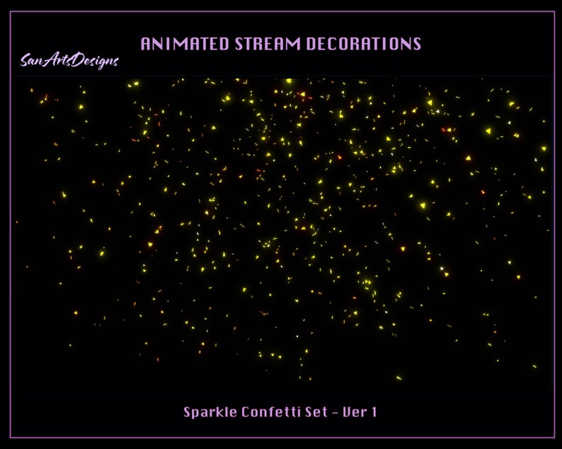 Confetti Shooting Set Animated Stream Overlays, Confetti Twitch ...
