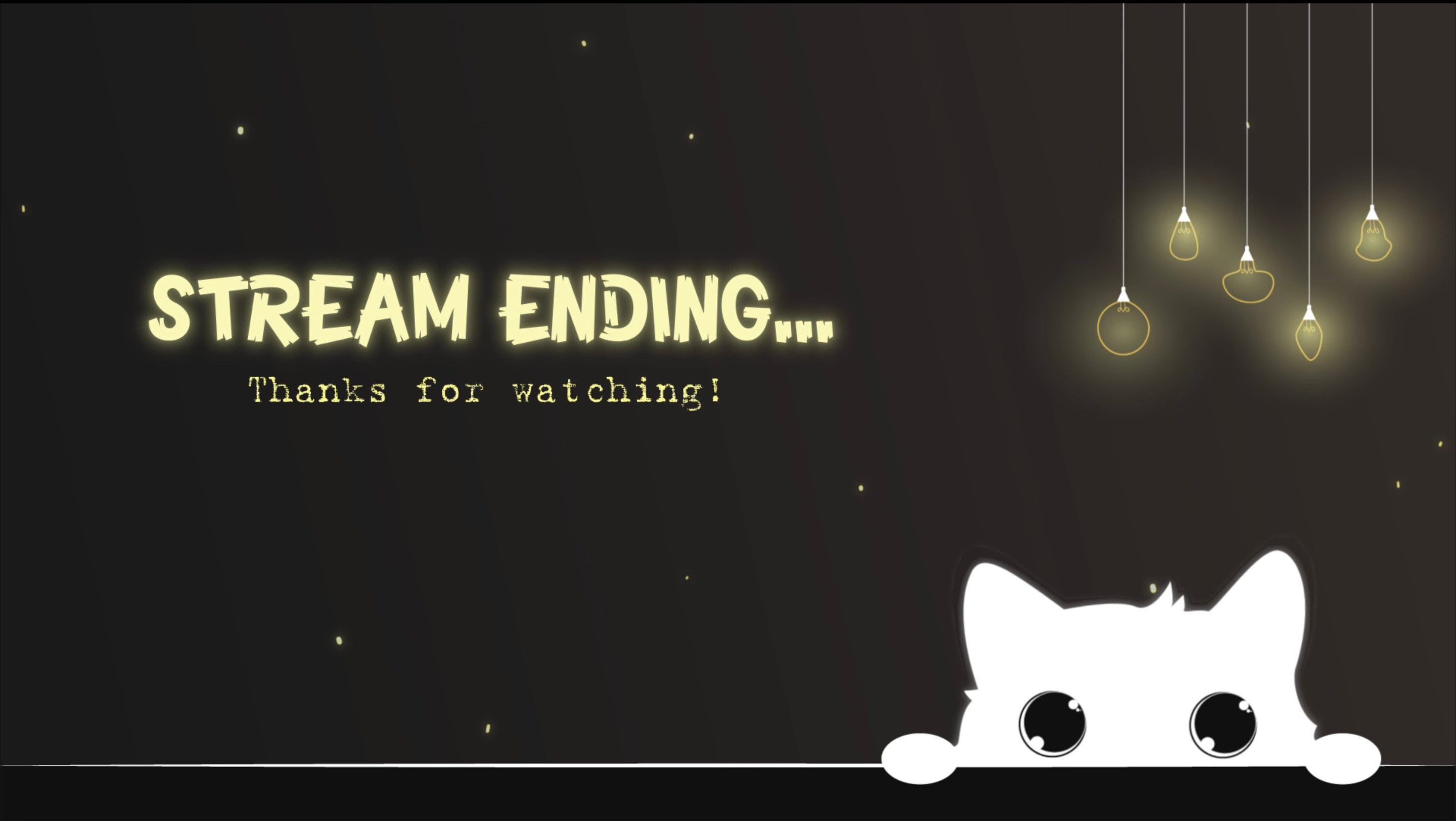 Animated Scenes Cute Hiding Cat Animated Twitch Overlays - Etsy