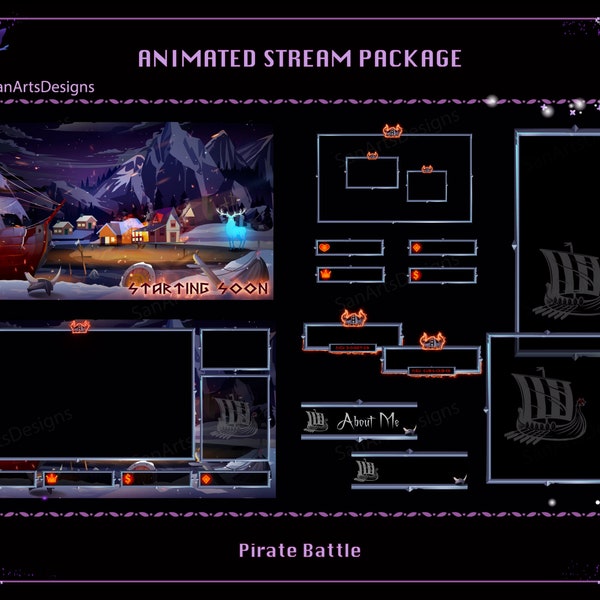 Animated Pirate Overlay - Etsy