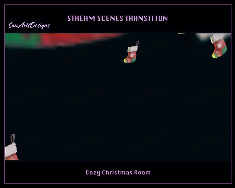 Cozy Christmas Room Animated Stream Bundle, Cozy Christmas Room Twitch ...