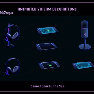 Game Room Stuffs Animated Stream Decorations, Game Room Items Twitch ...