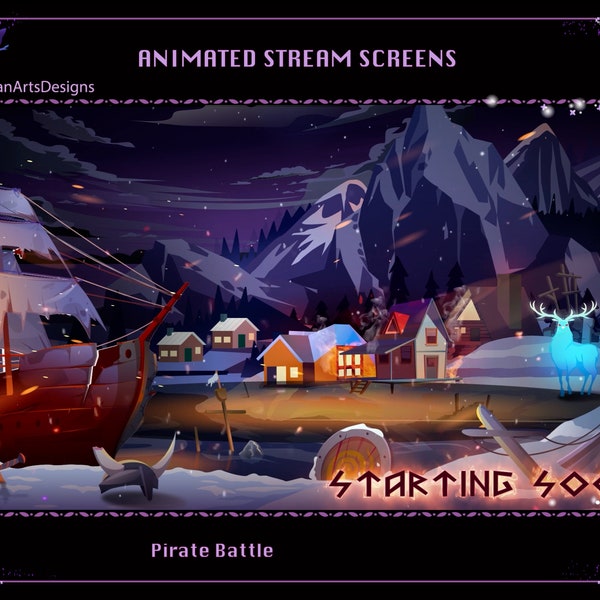 Burning Pirate Ship Overlay - Etsy