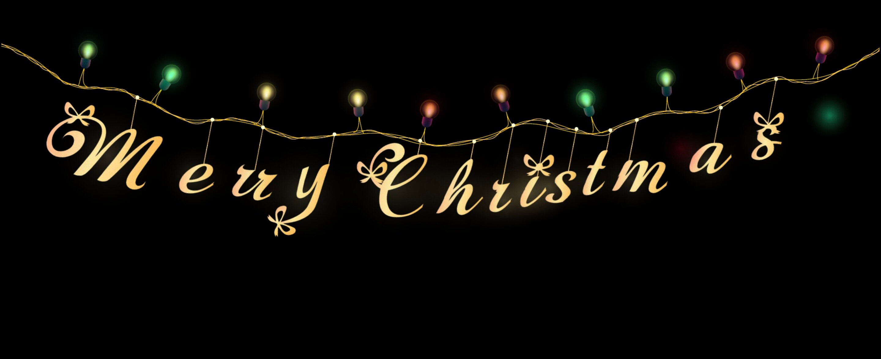 Merry Christmas Light Chain Animated Stream Decorations, Xmas Flash ...