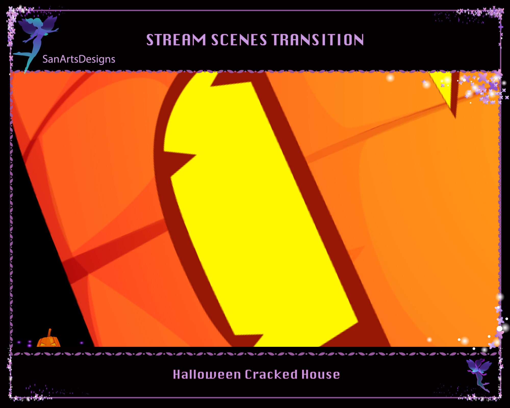 Falling Pumpkins Twitch Stream Screen Transition, Falling Halloween ...