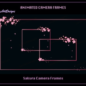 Pink Sakura Camera Overlay, Cherry Blossom Camera Overlay for Twitch ...
