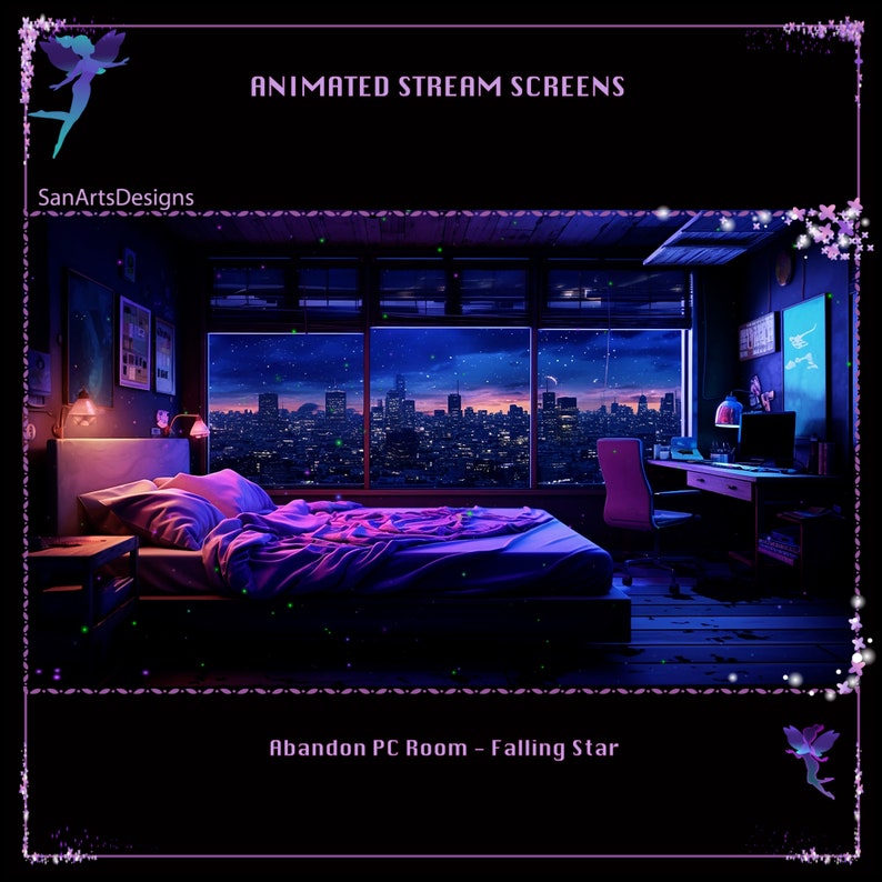 Animated Stream Overlay Abandoned PC Room Animated Twitch - Etsy