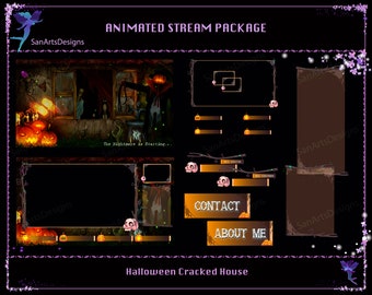 Spooky Twitch Overlay Package Creepy Stream Package Twitch - Etsy
