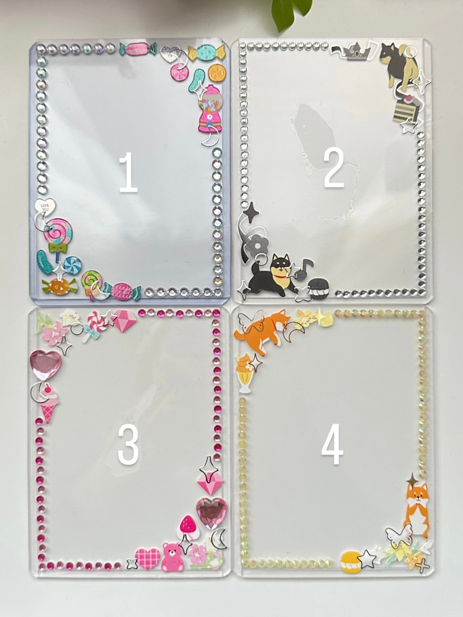 Jeweled Border Toploaders - Etsy