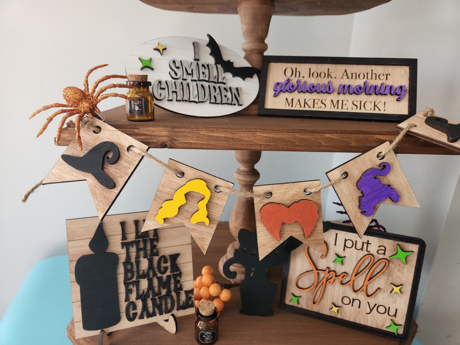 Hocus Pocus Tiered Tray Set Hocus Pocus Decor Halloween - Etsy