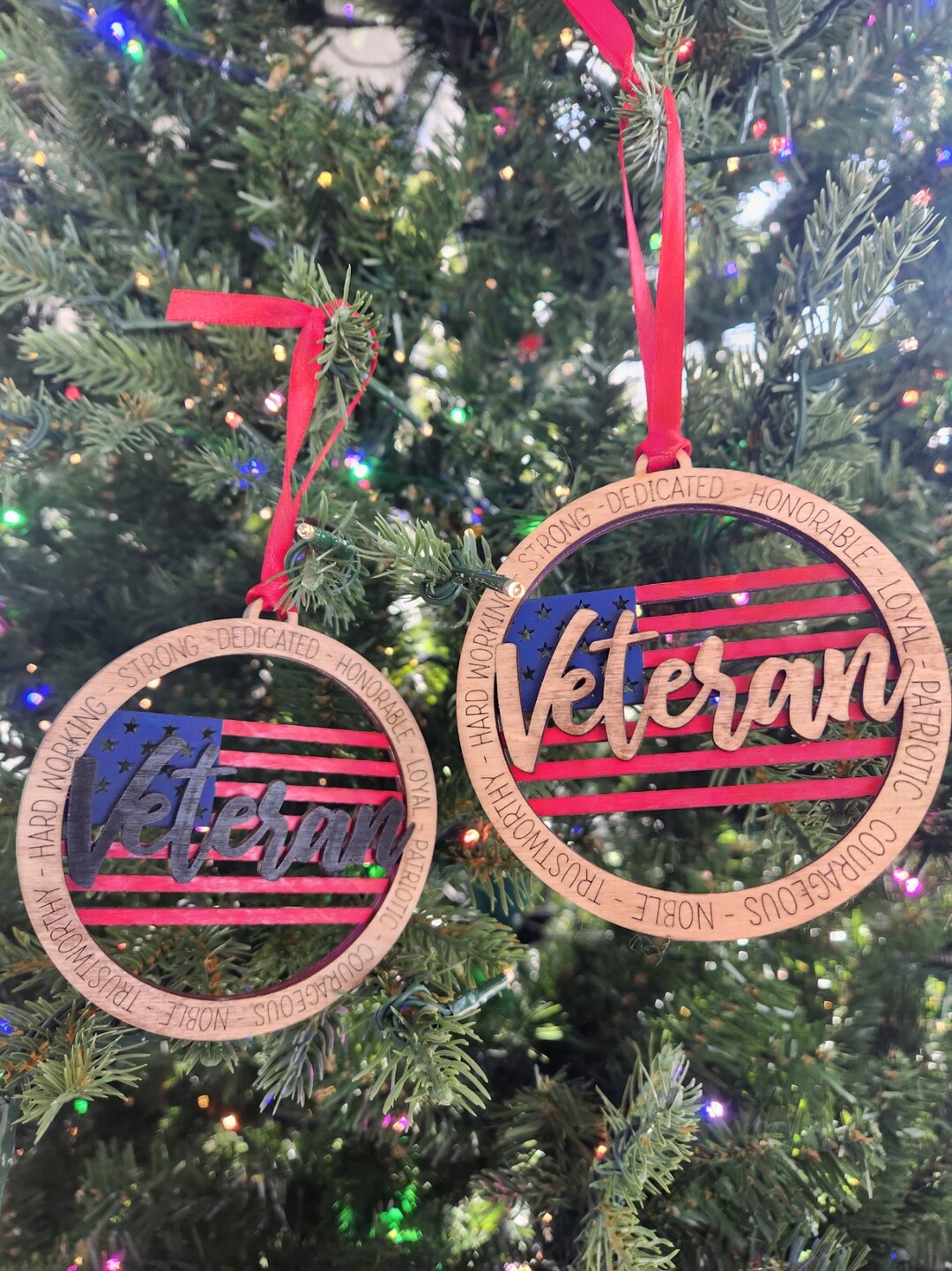 Veteran, Ornament, Veterans, Veteran Ornaments, Honor, Christmas Tree ...