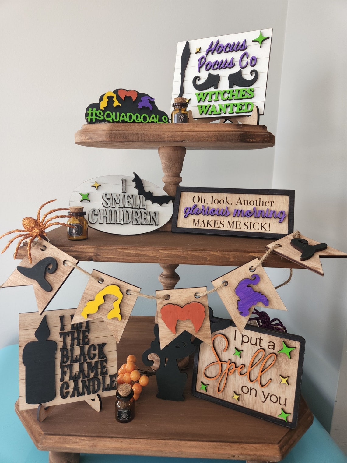 Hocus Pocus Tiered Tray Set Hocus Pocus Decor Halloween - Etsy