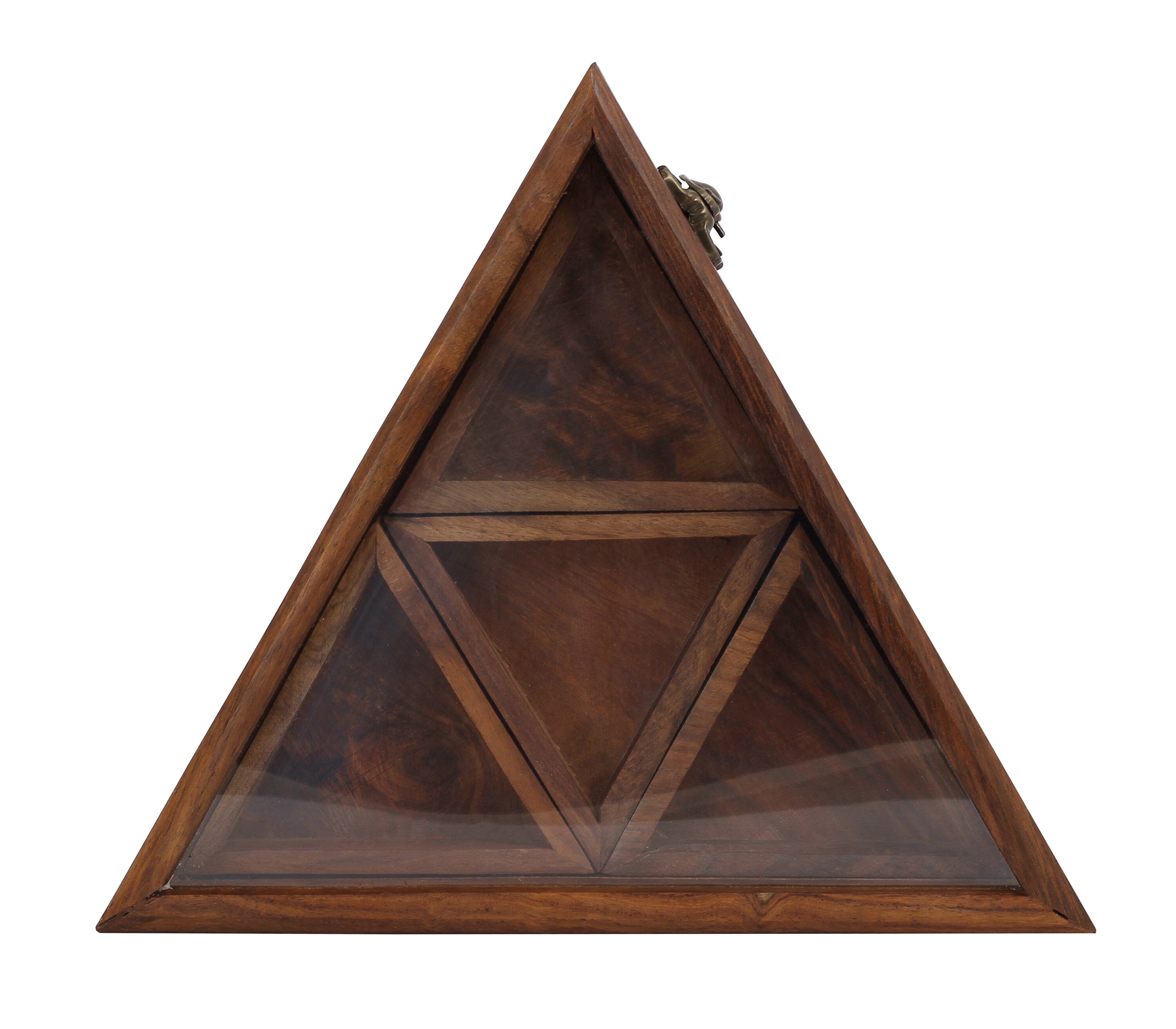 Handcrafted Wooden Triangle Masala Box /spice Box Rustic Spice ...
