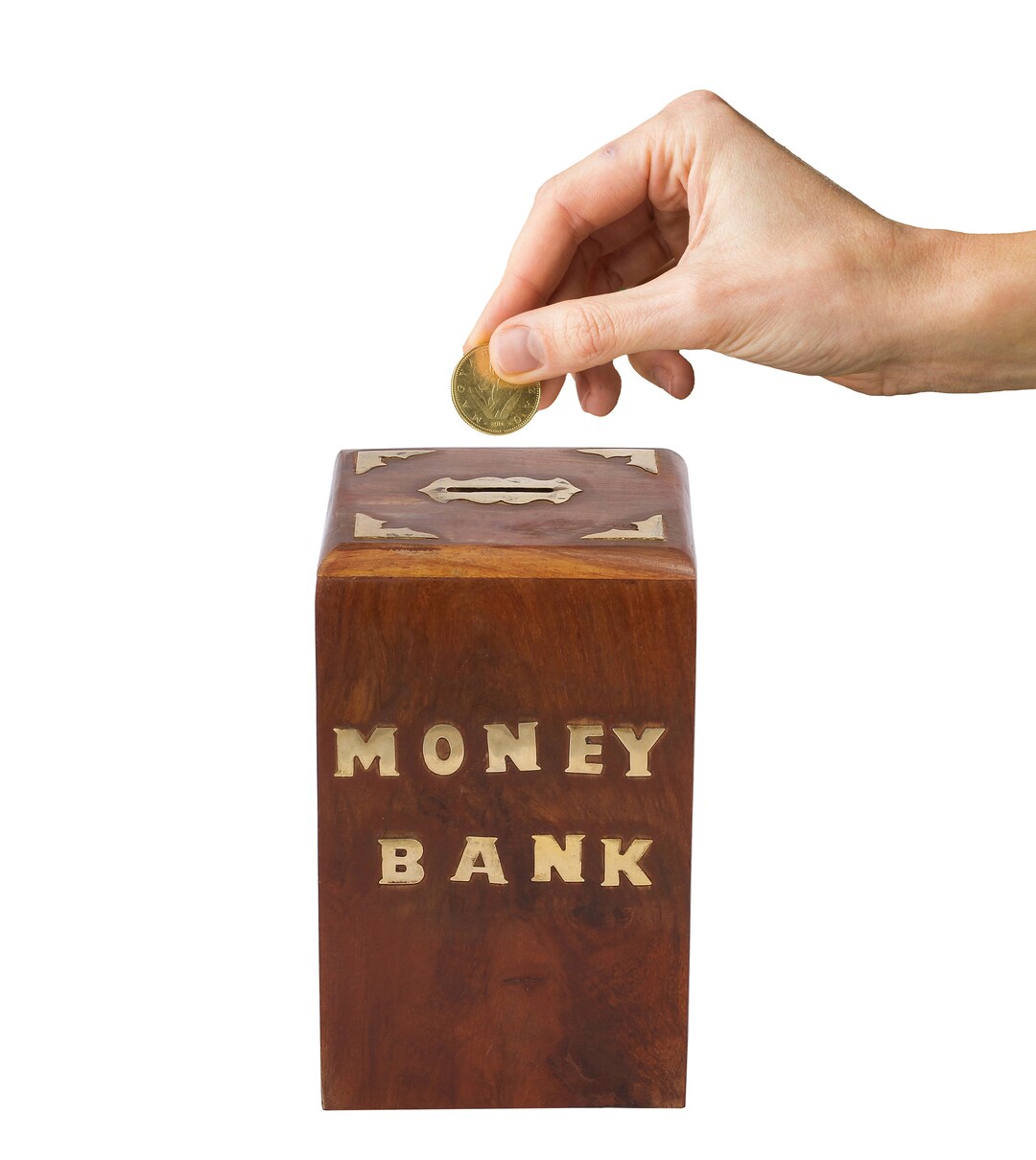 Wooden Money Box Handmade Wood Piggy Bank Money Box With Lock Secure ...